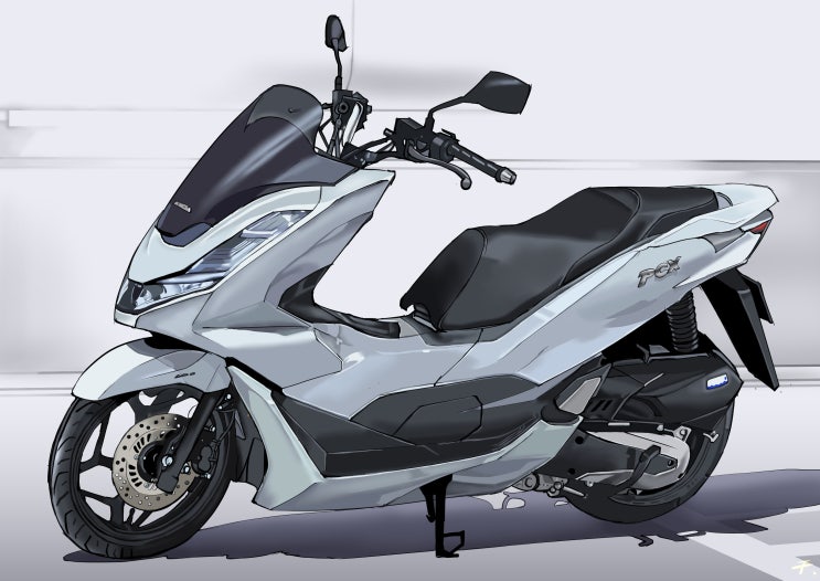 혼다 pcx 모작 : 네이버 블로그