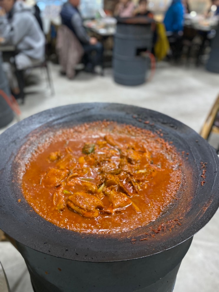 무주 참나무 솥뚜껑 닭볶음탕 맛집 무주리조트에서 10분 거리 네이버 블로그