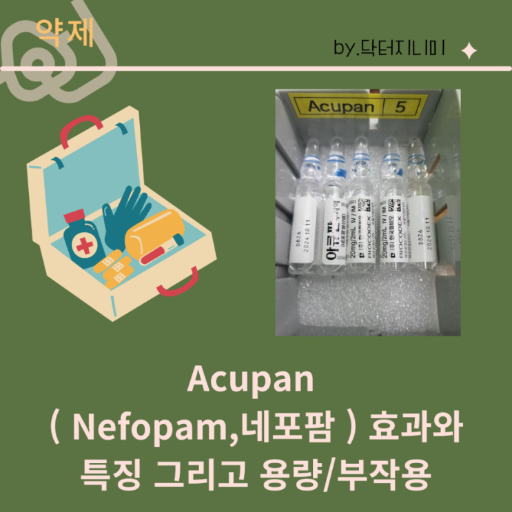 Acupan (아큐판, nefopam) 진통제의 효과와 사용 용량은? : 네이버 블로그