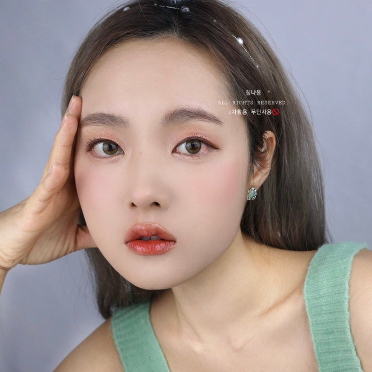 웜톤 브라운렌즈 추천 오로라 디어썸 직경작은 써클 컬러렌즈 데일리로 만족 메이크업 네이버 블로그