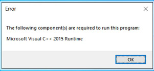 Microsoft Visual C++ 2015 Runtime 오류 해결 : 네이버 블로그