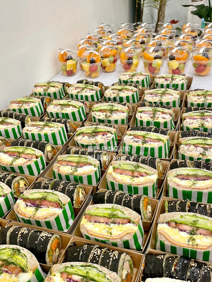 경기도 용인 수원 단체도시락 샌드위치 김밥 맛집 동탄 오산 새벽 주문 배달 완료 네이버 블로그