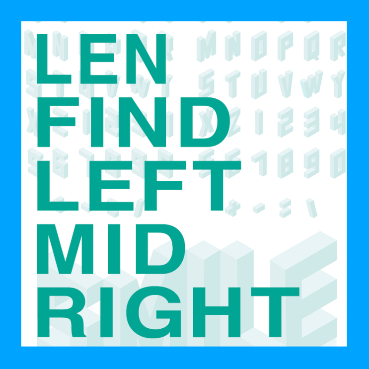 엑셀 문자열 분리, 추출 LEN SEARCH FIND LEFT MID RIGHT 함수 사용방법 : 네이버 블로그