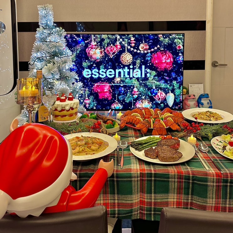 크리스마스 연말 홈파티 음식메뉴 추천 랍스터테일찜 스테이크 파스타 바베큐폭립 등 푸짐한 한상차림 네이버 블로그