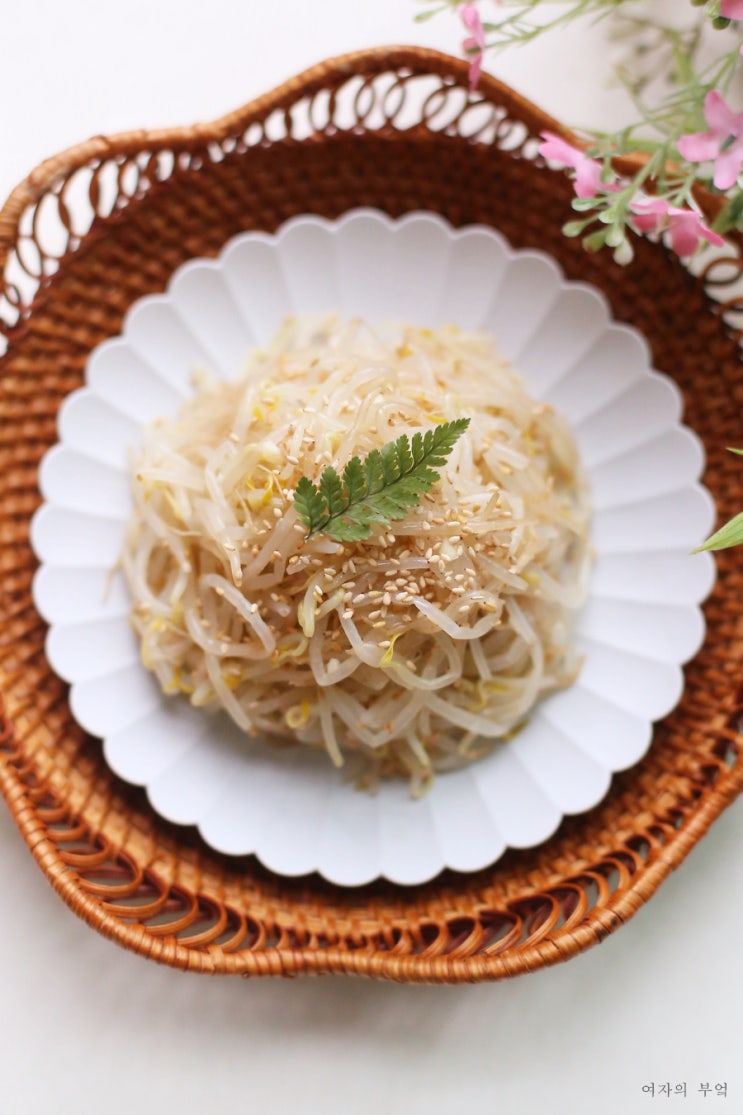 숙주나물무침 만드는 법 숙주 데치기 요리 숙주무침 숙주나물요리 유래 나물 반찬 메뉴 네이버 블로그