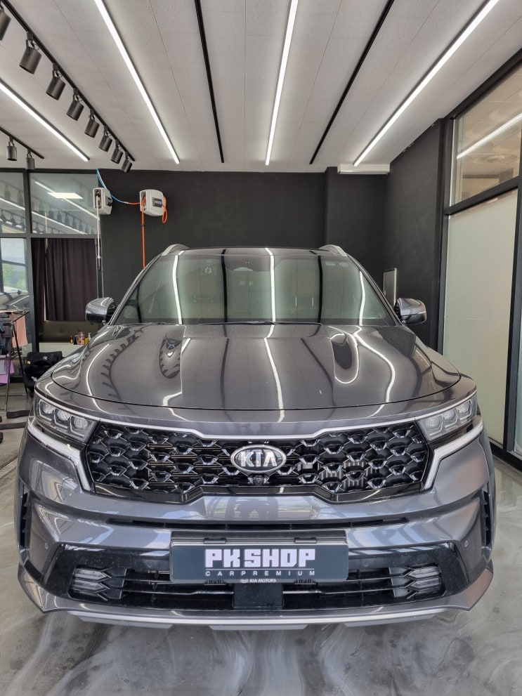 덕양구 기아 쏘렌토 MQ4 사고 수리 후 PPF 필름 트렁크 리드, 유리막 코팅 시공 : 네이버 블로그