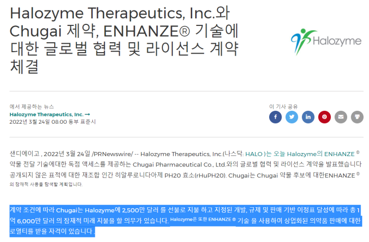 신뢰의 알테오젠 -히알루로니다제(ALT-B4) 산도즈에4차 L.O : 네이버 블로그
