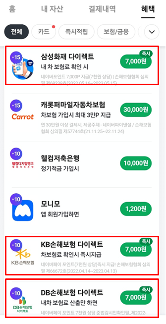 다이렉트 자동차보험 비교 가입 (네이버페이포인트적립 쿠폰) : 네이버 블로그