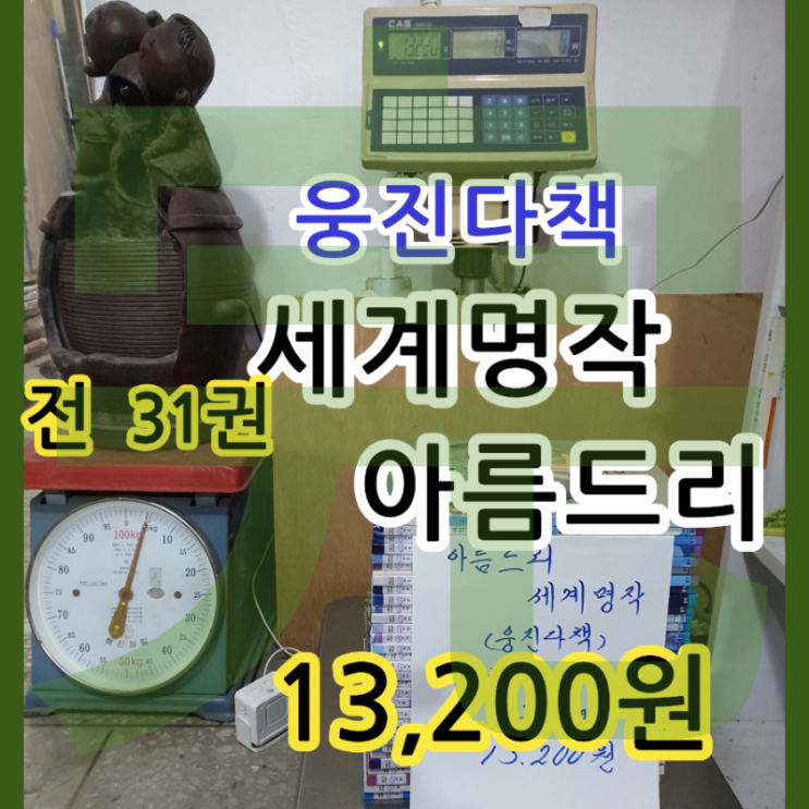 웅진 아름드리 세계 명작 전 31권 전집 세트 13200원 웅진다책 웅진씽크빅 세계명작 동화 이야기 어린이 책 서울 양천구