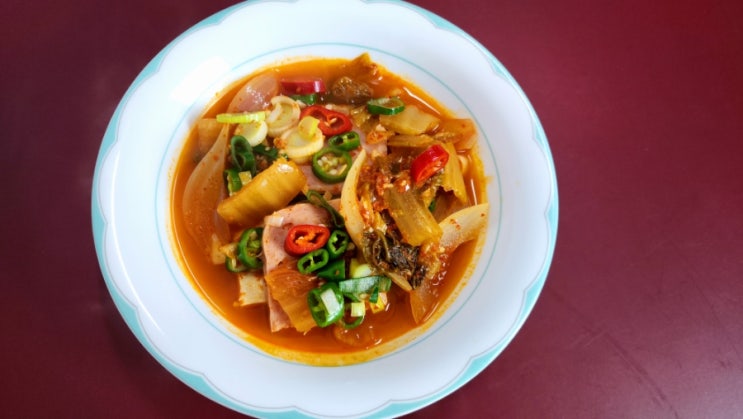 간단요리 김치찌개 재료 레시피 오늘저녁메뉴 스팸김치찌개 맛있게 끓이는법 네이버 블로그