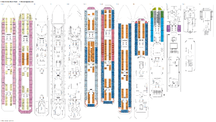 Costa Serena deck plan : 네이버 블로그