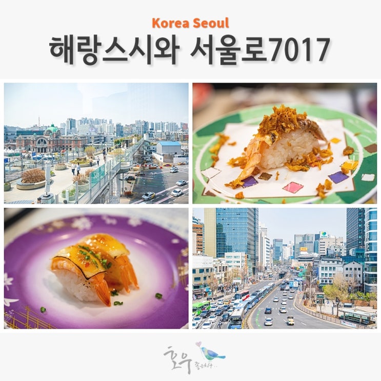 서울역 회전초밥 가성비 해랑스시 먹고 서울 산책로 서울로 7017 산책하기 좋은 곳 네이버 블로그