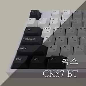 기계식 키보드 : 콕스 CK87 BT 가성비 블루투스 키보드 (게이트론 갈축) : 네이버 블로그