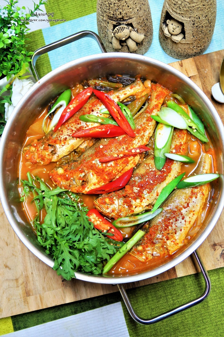 고사리 조기매운탕 만드는 법 조기찌개 매운탕 끓이는법 조기손질법 네이버 블로그