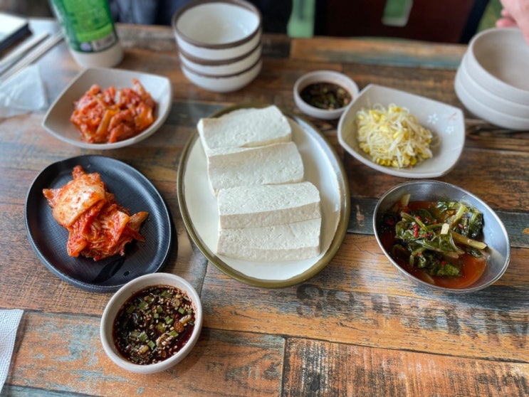 인천대공원 맛집 장수동 만의골 은행나무집 모두부 해물파전 맛있어요 네이버 블로그