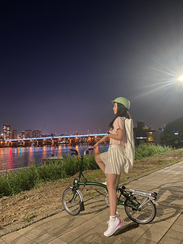 [브롬톤] 자전거 라이딩의 계절이 왔어요! 브롬톤 C Line Explore 레이싱 그린 (MSH6LR) 장만 스토리 ...