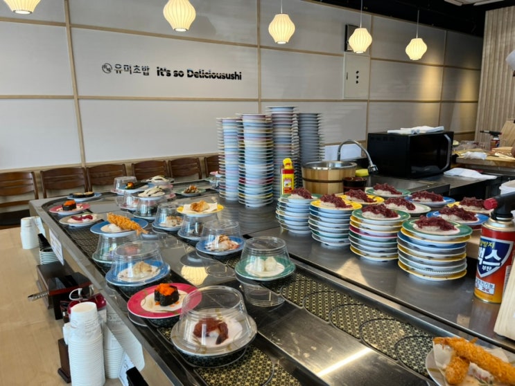 아산 터미널 맛집 유미초밥온양에 생긴 회전초밥집 내돈내산후기 네이버 블로그