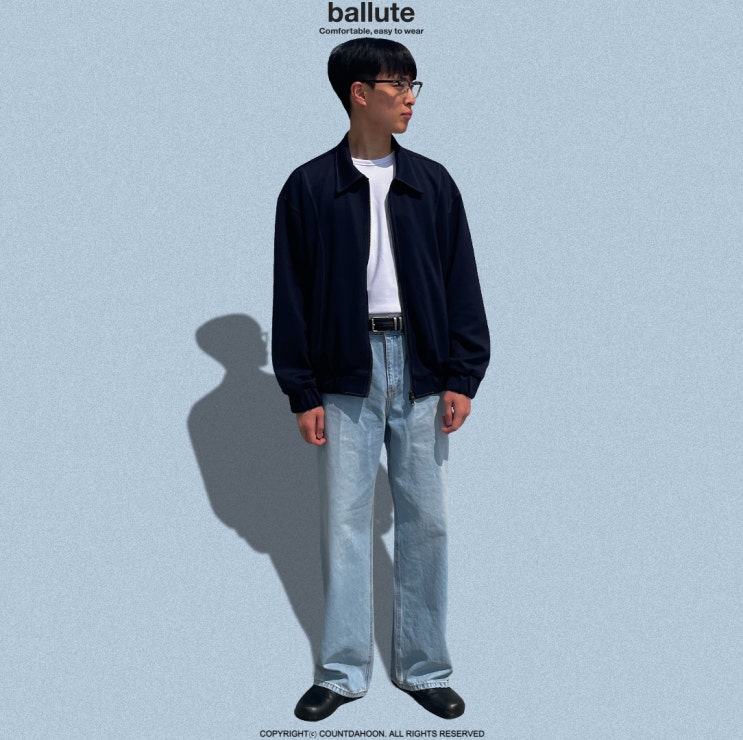 발루트(ballute) 블루종 CURVED COLLAR BLOUSON 솔직후기 : 네이버 블로그