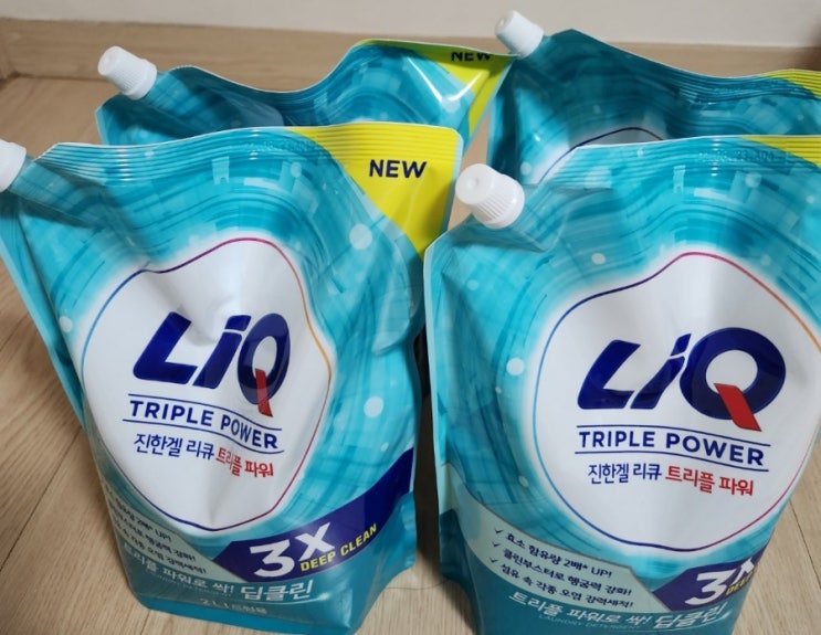 리큐 진한겔 딥클린 트리플파워 3x 드럼용으로 상쾌한 세탁해요 네이버 블로그