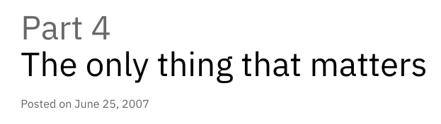 한글번역 | Part 4 : 사업에서 가장 중요한 것 - “The only thing that matters” | Marc ...