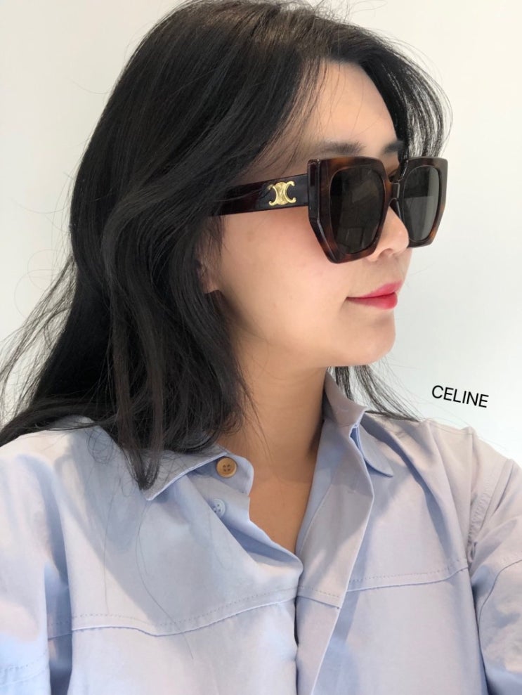 셀린느 트리옹프 선글라스 CL40239F 53A 하바나칼라 후기 : 네이버 블로그