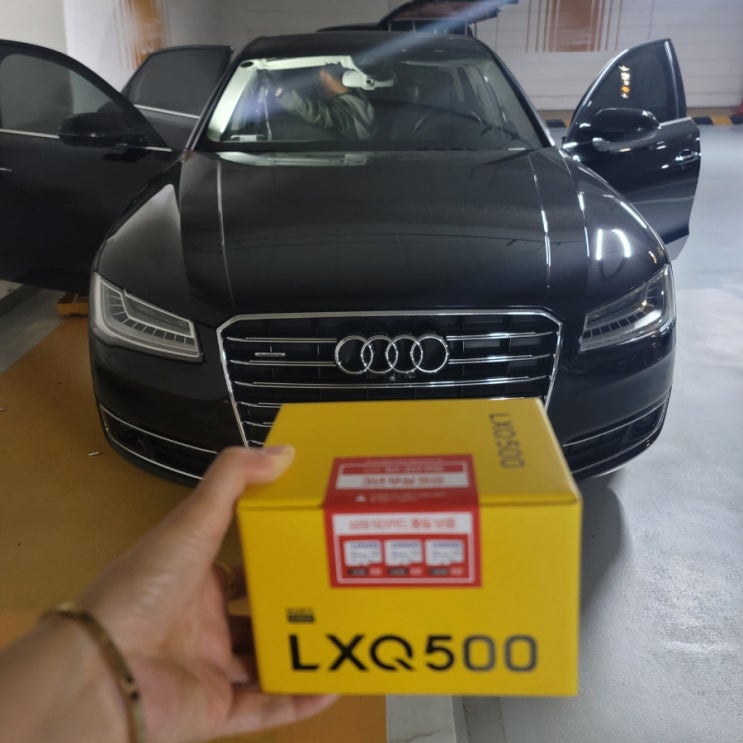김포 풍무동 블랙박스 아우디 A8리무진 파인뷰 LXQ500 동글이 + GPS 시공기 : 네이버 블로그