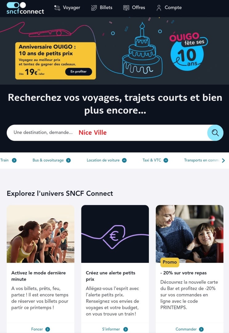 나홀로 유럽여행 준비하기_4 파리 > 니스 이동, 야간 기차 (SNCF Connect : Trains & trajets)예약 ...