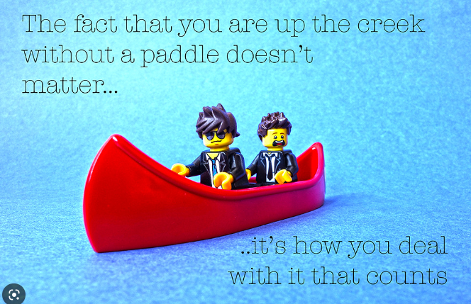 오늘의 영어표현(1901) up a creek without a paddle : 네이버 블로그