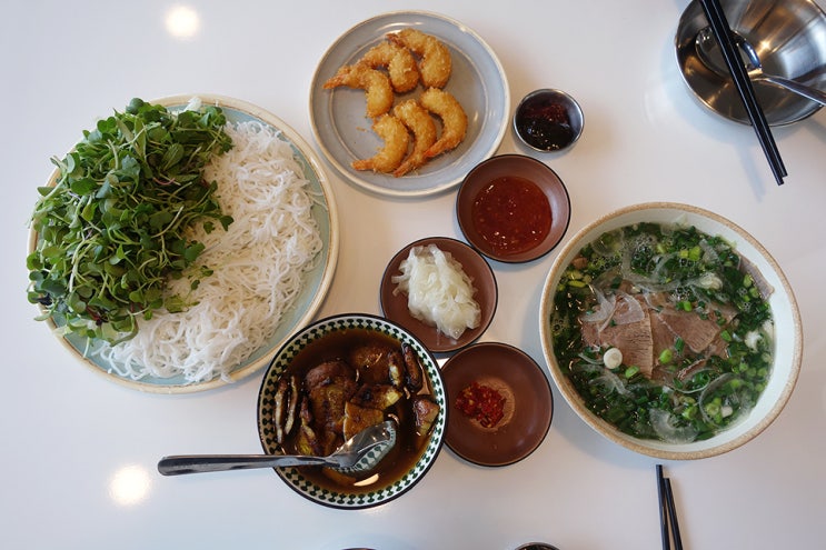 영통 망포 맛집 점심으로 먹은 쌀국수 포앤드 네이버 블로그