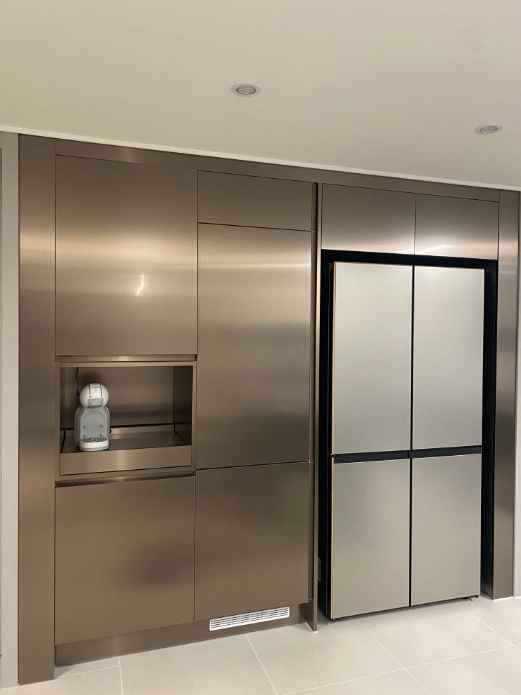 삼성 비스포크 키친핏 인티니티 냉장고 럭스메탈 후기 : 네이버 블로그