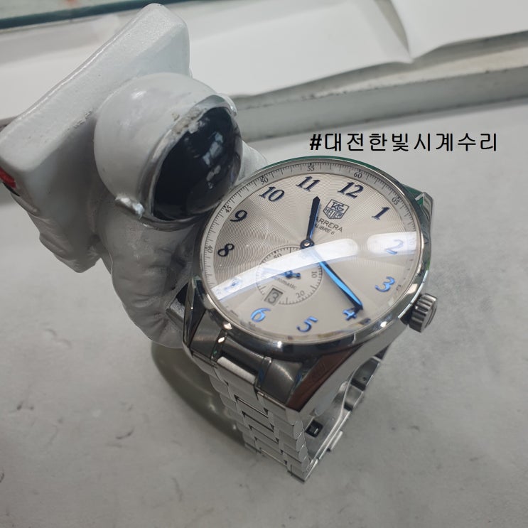 대전 태그호이어 Tagheuer 까레라 스몰세컨 블루핸즈 시계수리 네이버 블로그