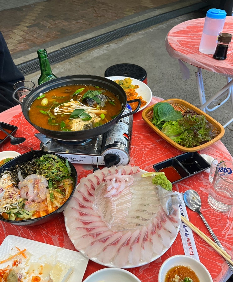 보건대 맛집 '매천시장사람들' 노상에서 먹는 칠곡 횟집 : 네이버 블로그