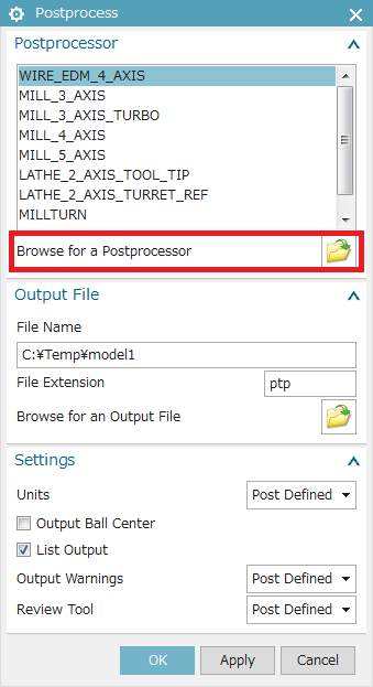 [NX] NX Post Processor (포스트 프로세서) 의 추가와 편집 : 네이버 블로그
