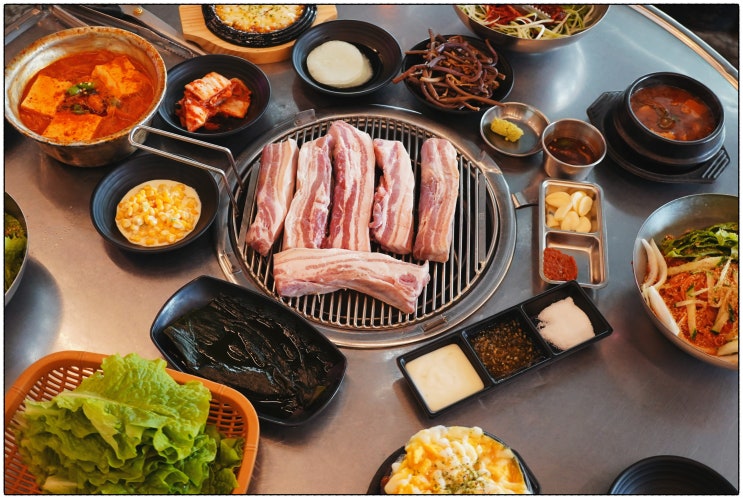 제주 중문 맛집 까망돼지 중문점에서 육즙 꽉 찬 흑돼지 즐기기 네이버 블로그