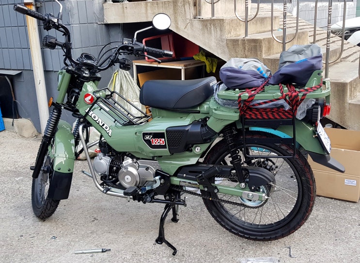 CT125 헌터커브 베트남캐리어 라이더마트 방문 구입 후 장착 완료! : 네이버 블로그