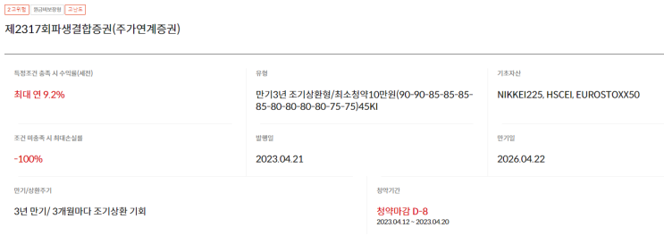 4월 둘째주 추천 ELS2 : 네이버 블로그