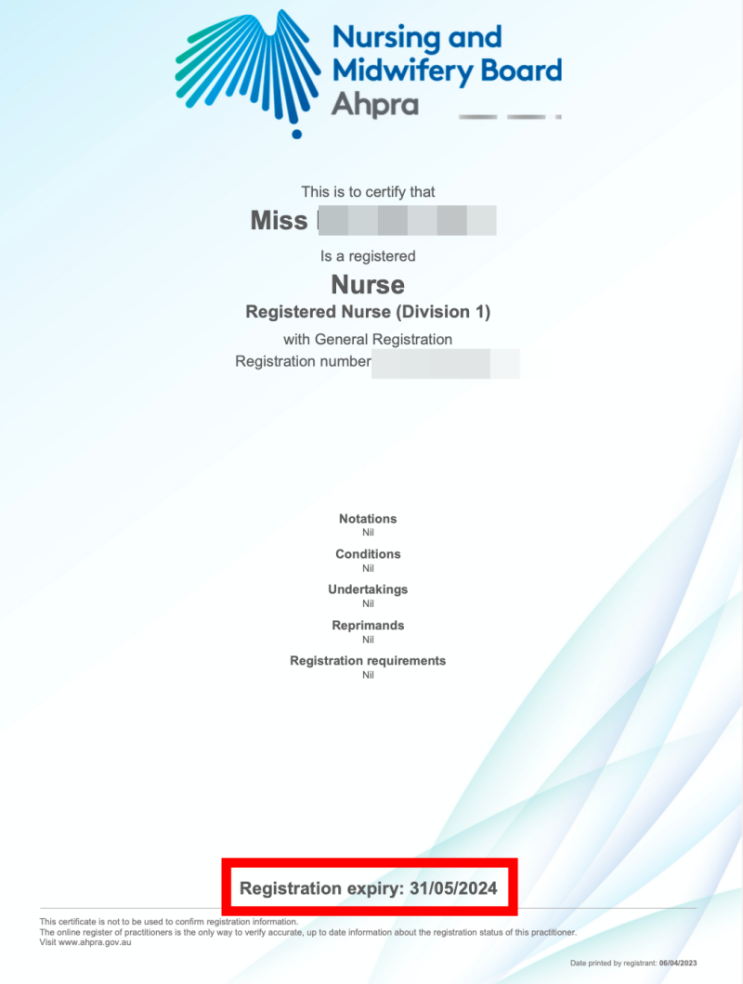 호주 간호사 면허 갱신 (AHPRA Registered Nurse registration renew) : 네이버 블로그