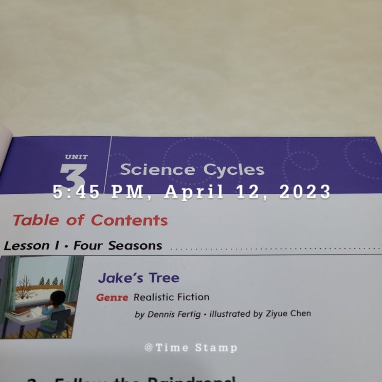 13주차 C unit3 Science cycles lesson1.Four seasons : 네이버 블로그