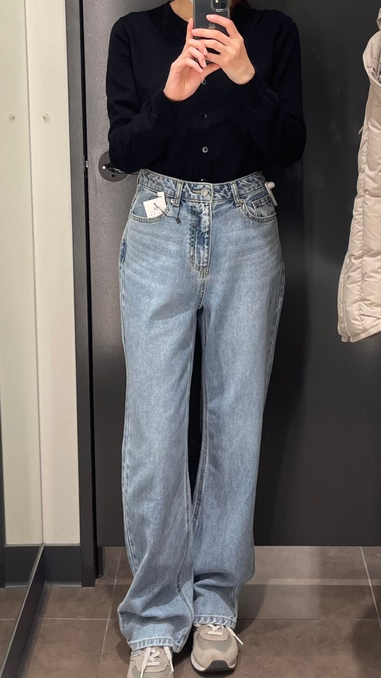 [솔직 리뷰] 미쏘 롱스트레이트핏 데님 / 핏업팬츠 와이드핏, 슬림부츠컷 / 스파오 데일리지 : 네이버 블로그