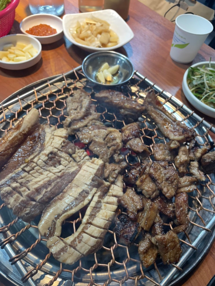 부산 동래구 온천장 돼지 숯불 갈비 거리 돼지갈비 맛집 회식 외식 추천 송강정 네이버 블로그