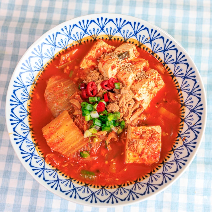 초간단 참치김치찌개 백종원 레시피로 맛있게 만드는법 네이버 블로그