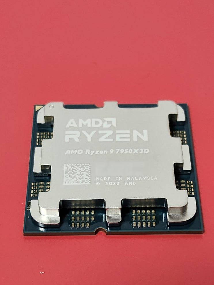 AMD Ryzen 9 7950X3D 라파엘 정품 설치 후 설정 ( 써멀라이트 SECURE FRAME am5 브라켓 소켓가이드 ...