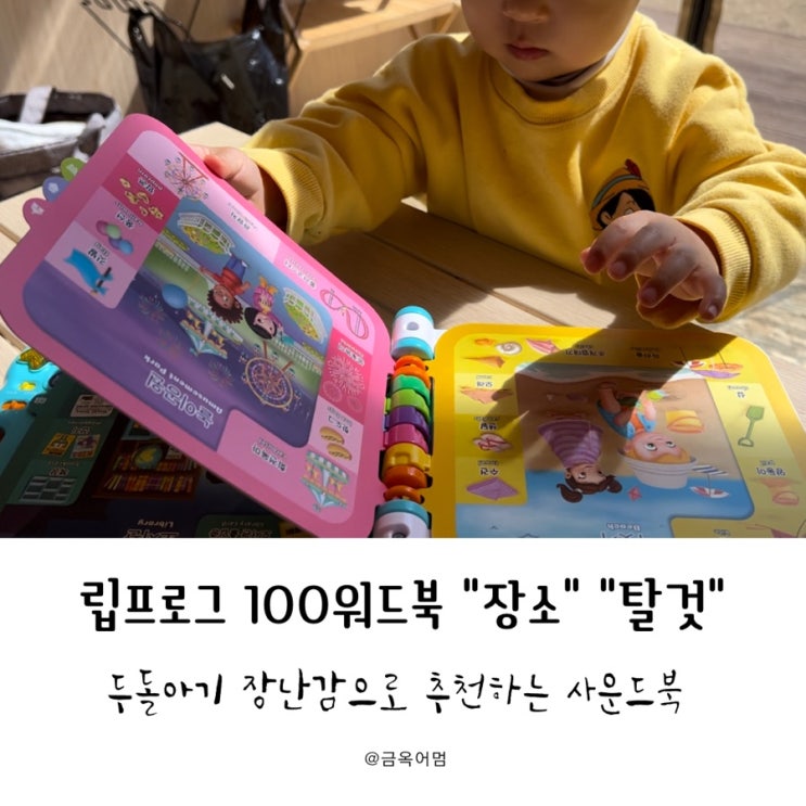 육아꿀템 두돌아기 언어발달 장난감 추천 립프로그 100워드북 사운드북 네이버 블로그