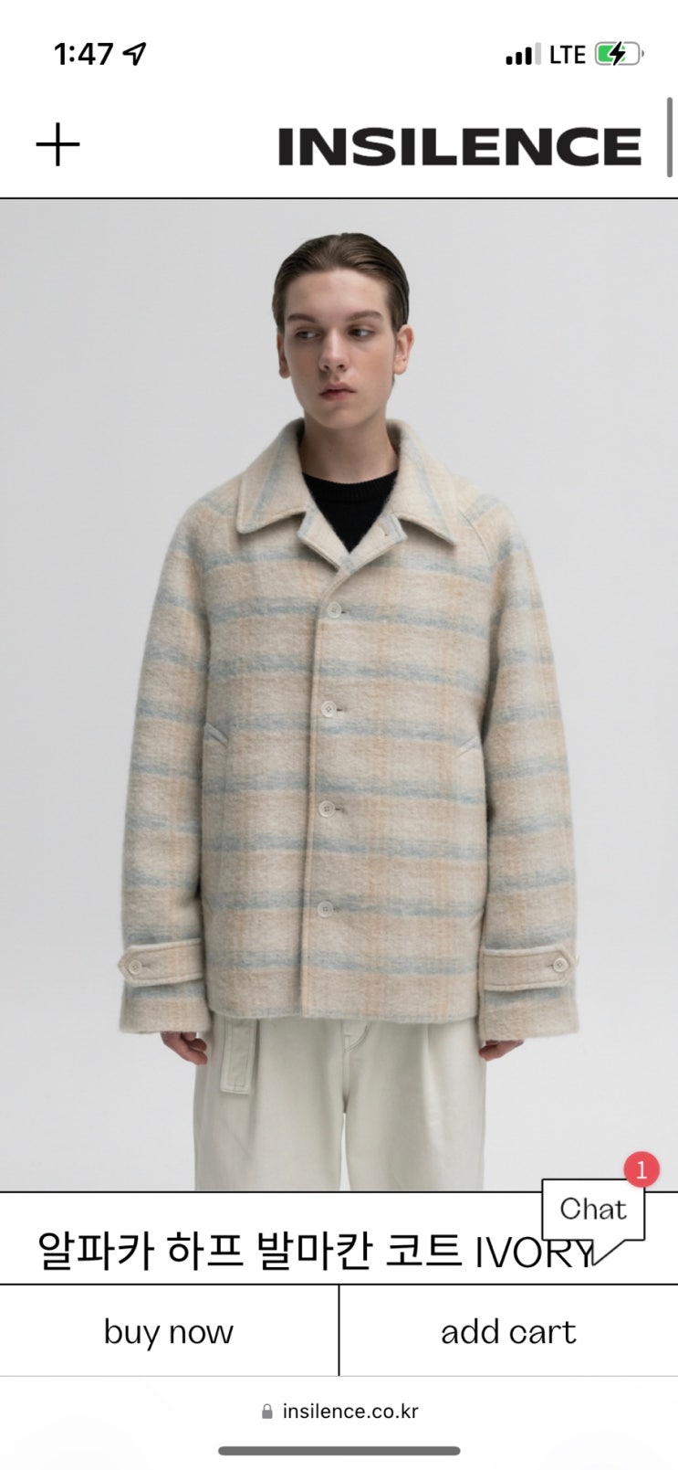 인사일런스 알파카 하프 발마칸코트 후기 : 네이버 블로그