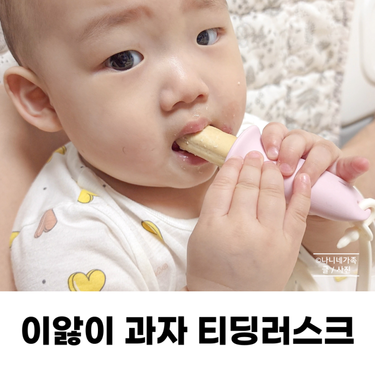 10개월 아기 간식 이앓이 과자 앙파파 티딩러스크 홀더 세트 네이버 블로그