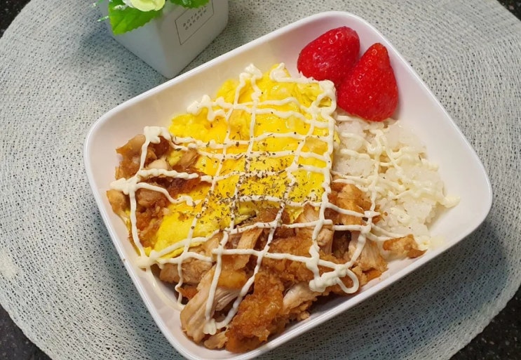 남은치킨으로 서진이네 치밥만들기 치킨마요덮밥간장소스 네이버 블로그