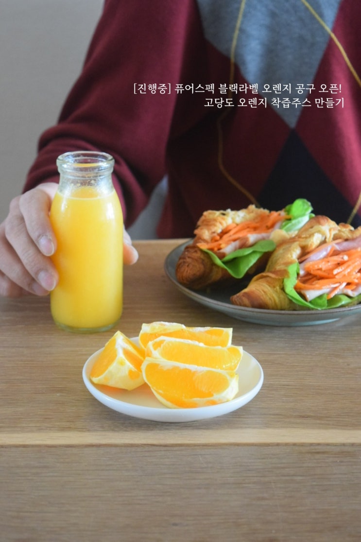 종료 퓨어스펙 블랙라벨 오렌지 공구 오픈 고당도 오렌지 착즙주스 만들기 네이버 블로그