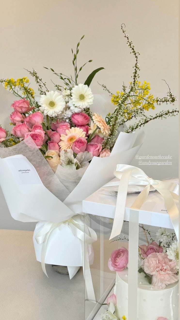 전주 생화케이크 가든온더케이크 어버이날에 케이크와 꽃을 함께 선물하세요🤍🌷🎂 네이버 블로그