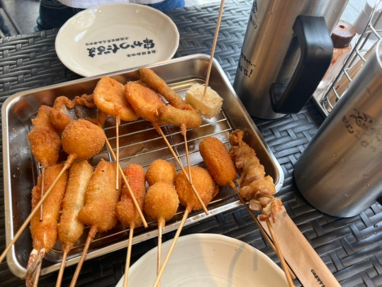 오사카 맛집 간단하게 맥주 한잔하기 좋은 일식 꼬치 및 튀김 전문점 쿠시카츠 다루마 도톤보리점 네이버 블로그
