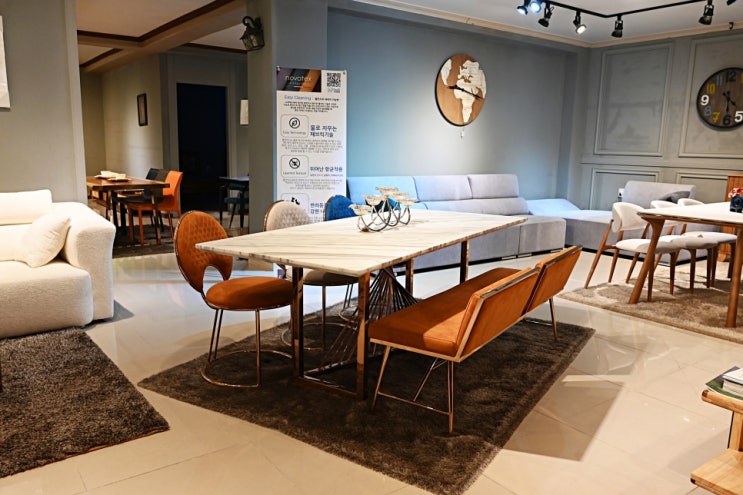 8인용 식탁세트 대리석으로 더욱 고급스럽게 : 네이버 블로그